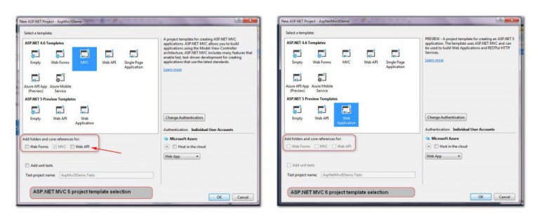Aspnet Mvc Hosting Tips What Is The Difference Between Aspnet Mvc 5 And Aspnet Mvc 6
